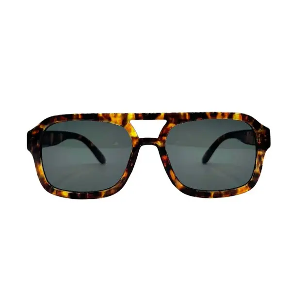 HORTONS ENGLAND Tortoiseshell Navigator Sunglasses - Brown