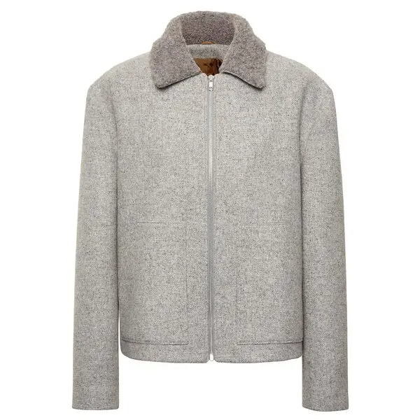 SERRAN LONDON Westminster Wool Jacket With Alpaca Blend Collar
