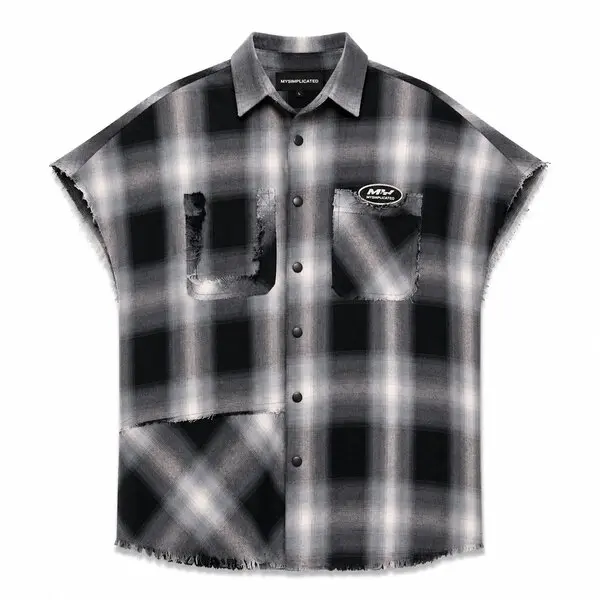MYSIMPLICATED Division Sleeveless Shirt - Grey