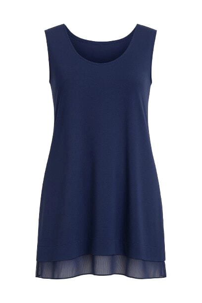 CONQUISTA Layered Sheer A-line Dress