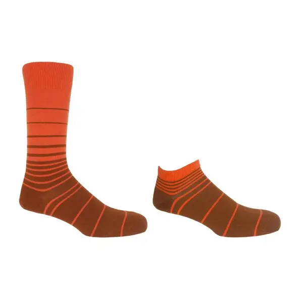 PEPER HAROW - MADE IN ENGLAND Peper Harow Retro Stripe Socks Bundle - Orange