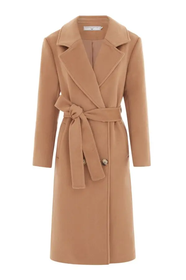HORTONS ENGLAND Highgrove Cashmere Tailored Coat - Brown