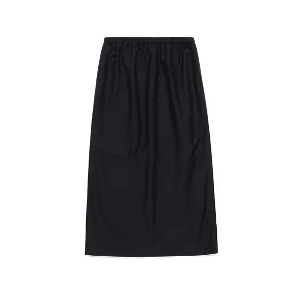 ALAS Name Silk-cotton Blend Skirt With Lace Trim
