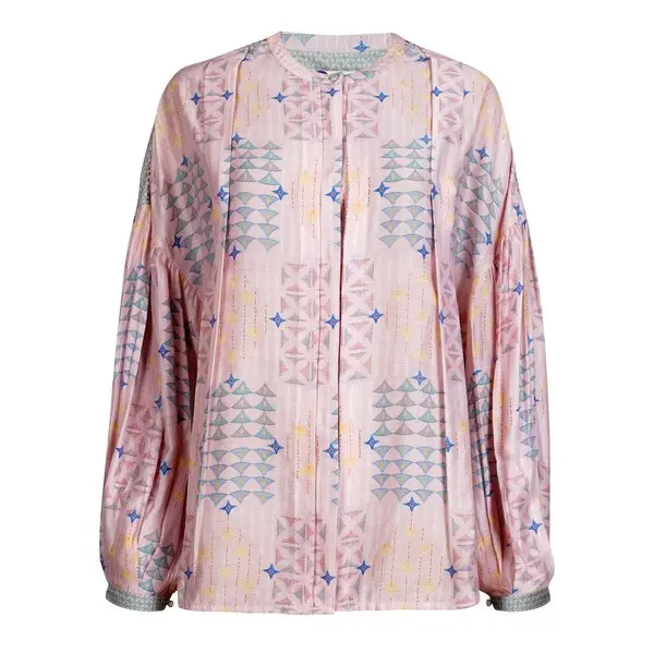 MAISON QALA Joy Box Pleat Blouse