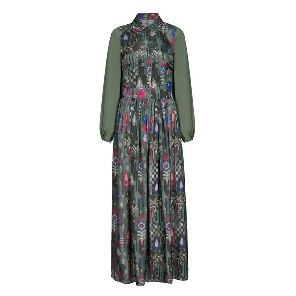 MAISON QALA Dear Pen Pal Dress - Green