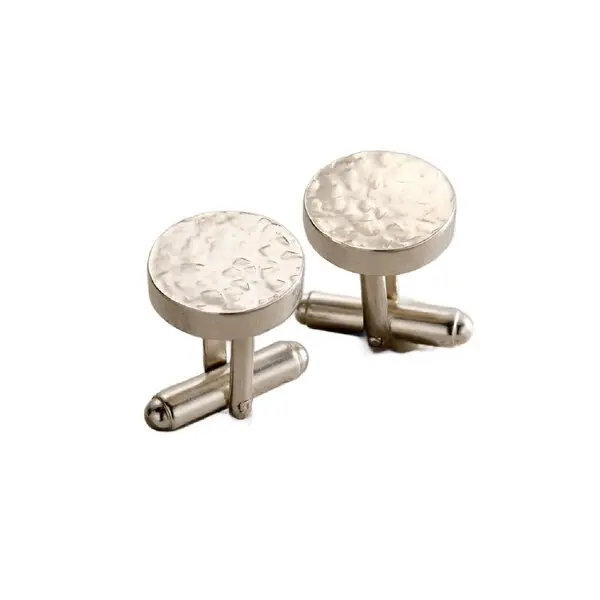 POSH TOTTY DESIGNS Large Textured Cufflinks - Silver