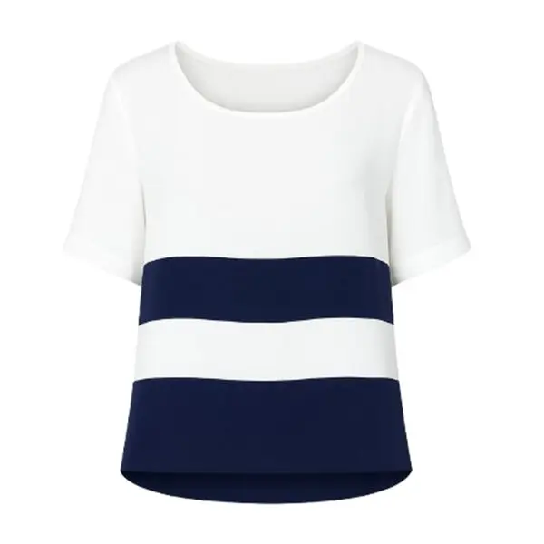 CONQUISTA Short Sleeve Top - Blue