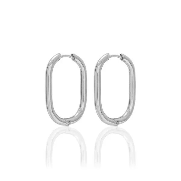 A WEATHERED PENNY Asha Hoops - Silver