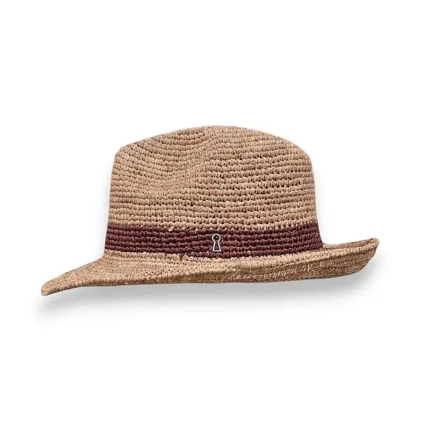 MISTER MILLER - MASTER HATTER Raffia Straw Fedora Hat