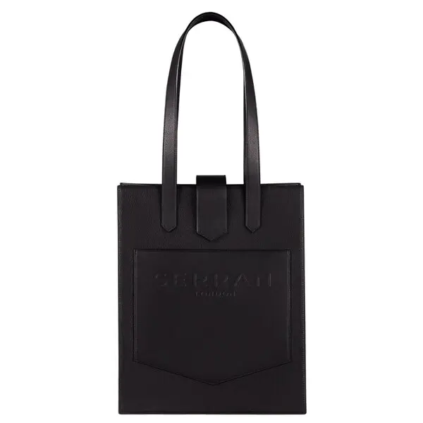 SERRAN LONDON Leather Tote Bag