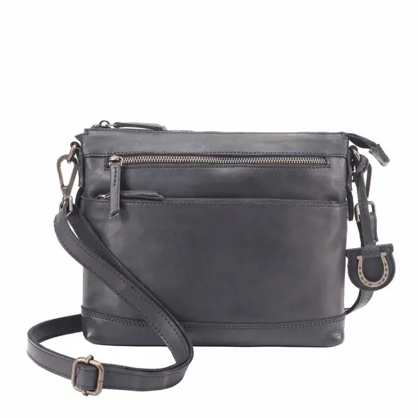 LLOYD BAKER Dimitra Washed Leather Crossbody Bag
