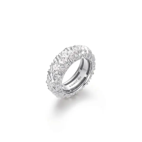 DIDIER DUBOT Sensuelle Raw Ring In White Gold-plated - Silver