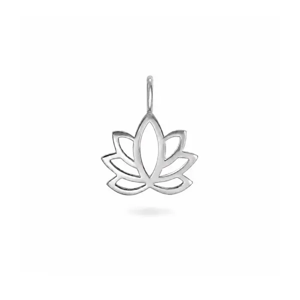 ZOHREH Lotus Flower Pendant In Sterling