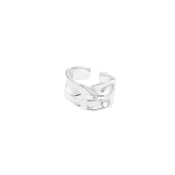 UCHI & SOTO Nami Molten Ring - Silver