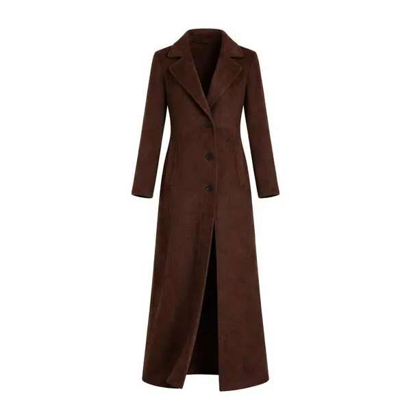HORTONS ENGLAND Chatsworth Alpaca Coat Chocolate - Brown