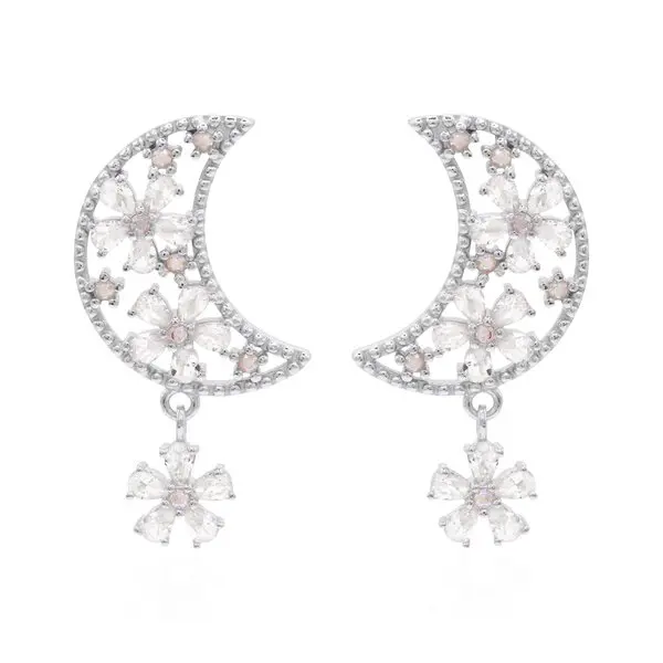 LUNA CHARLES Posie Flower Moon Earrings