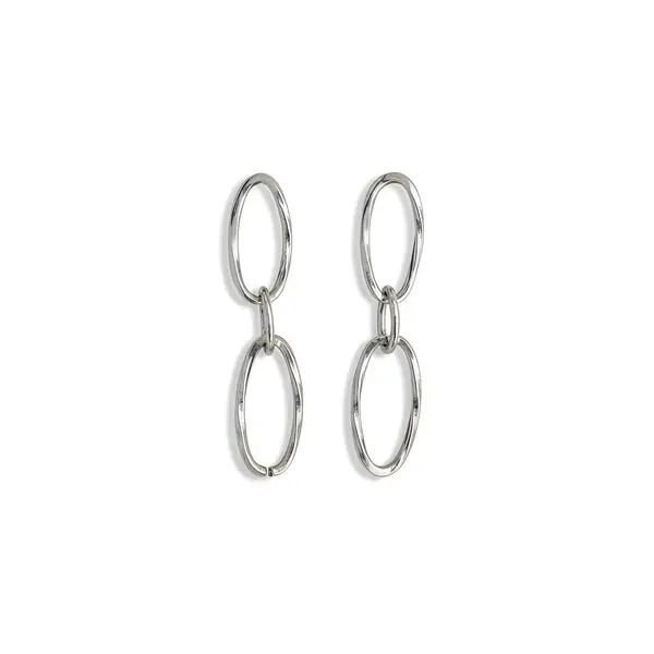 BY VIRGO Magnific Sculptural Oval Hoop Earrings