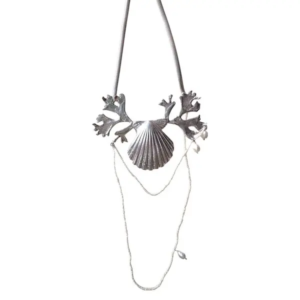 RAXADA Serena Necklace With Freshwater Cultured Pearls - Silver