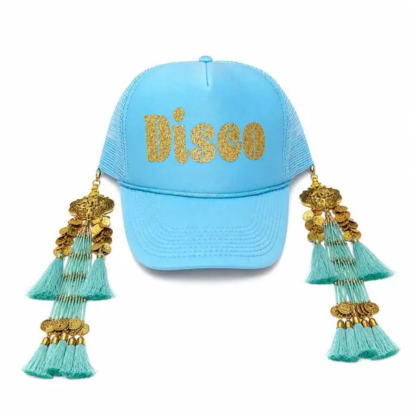 JULIA CLANCEY Disco Dream Trucker Cap With Tassels