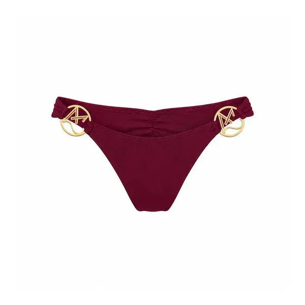 MAUI X LOLITA Classic Butterfly Bikini Bottoms With Logo Hardware - Red