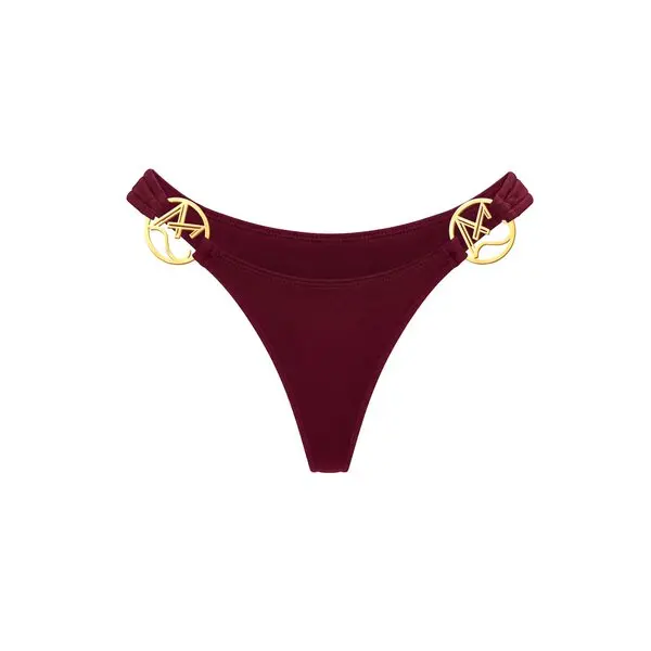 MAUI X LOLITA Classic Thong Bikini Bottoms - Red