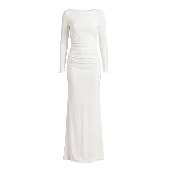 ALOMA STUDIO Lueur Maxi Jersey Dress - White