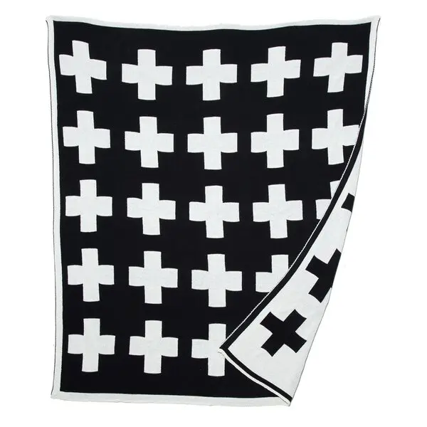 In2green Reversible Sustainable Knit Geometric - Black
