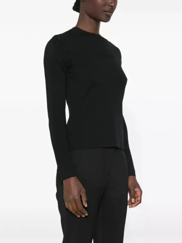 Max Mara Long-sleeve Wool Jumper - Black