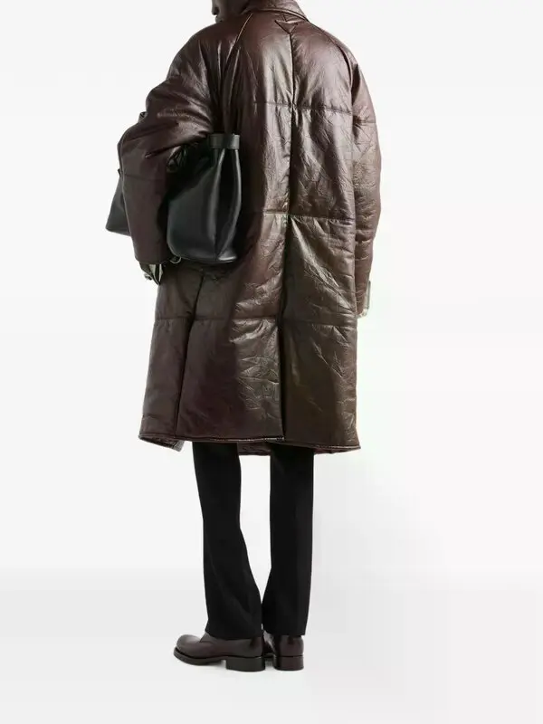 Prada Padded Nappa Leather Coat