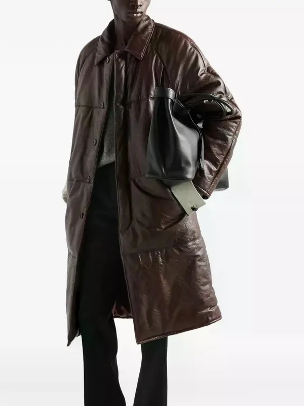 Prada Padded Nappa Leather Coat
