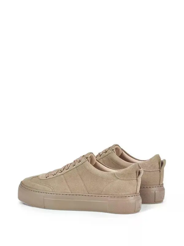 Agl Cecilia Grosgrain-lace Sneakers - Neutrals