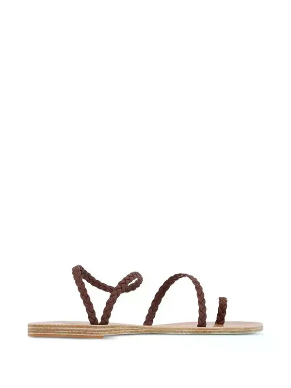 ANCIENT GREEK SANDALS Eleftheria Braided Sandals - Brown