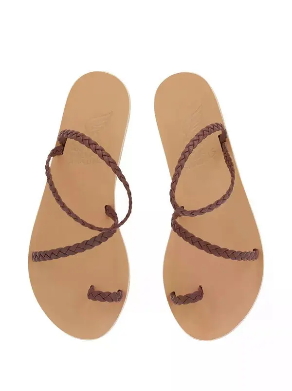 ANCIENT GREEK SANDALS Eleftheria Braided Flat Sandals