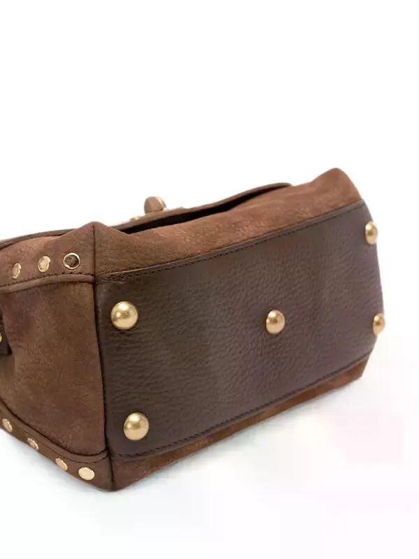 ZANELLATO Baby Postina Jones Studded Mini Bag - Brown