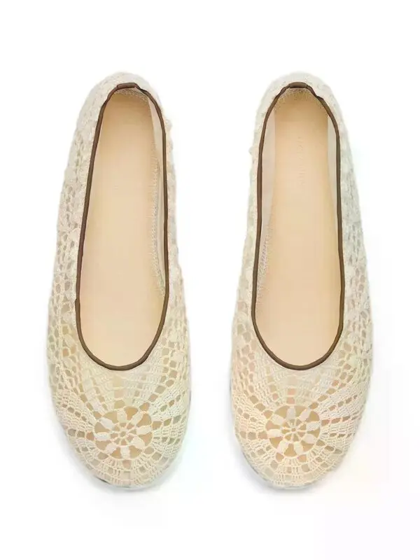 Magda Butrym Crochet-knit Ballet Flats