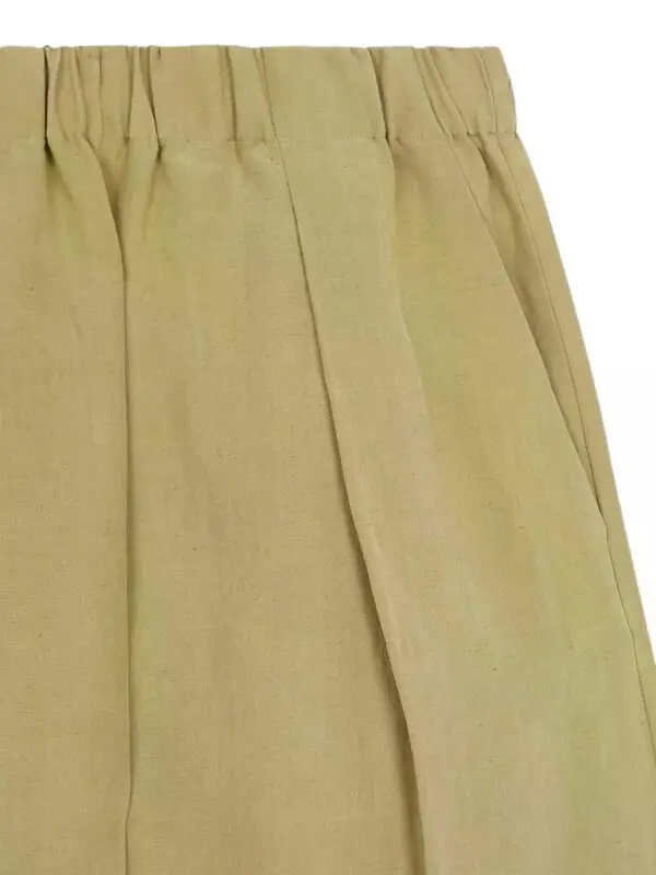 CORTANA Mel Pleated Wide-leg Trousers