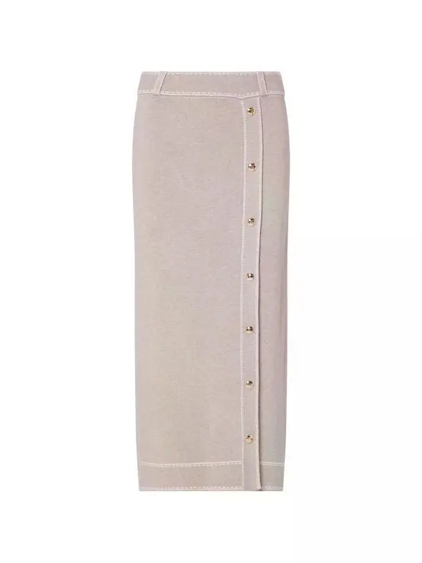 Liu Jo Midi Skirt In Silk Blend