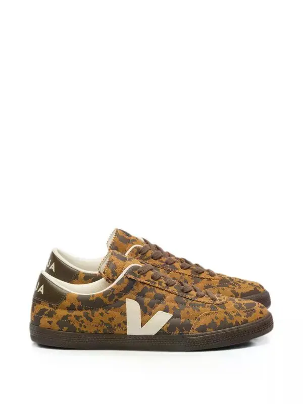 VEJA Panenka Animal-print Logo-patch Sneakers - Brown