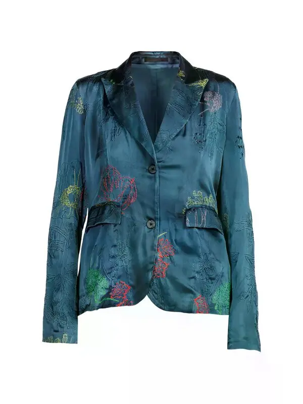 Avant Toi Single-breasted Embroidered Blazer