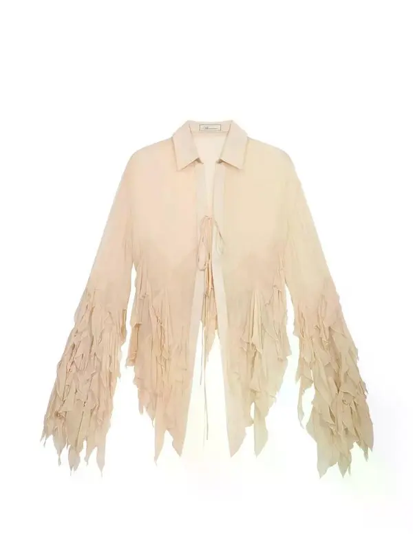 Blumarine Ruffled Silk Blouse