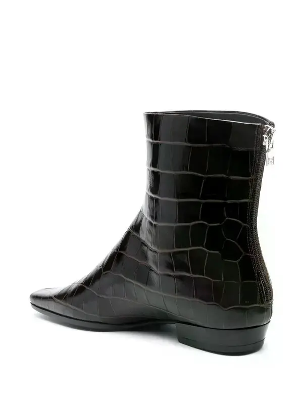 TOTEME The Western Crocodile-effect Boots