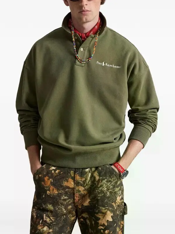 Polo Ralph Lauren Relaxed Fit Logo Collared Sweatshirt