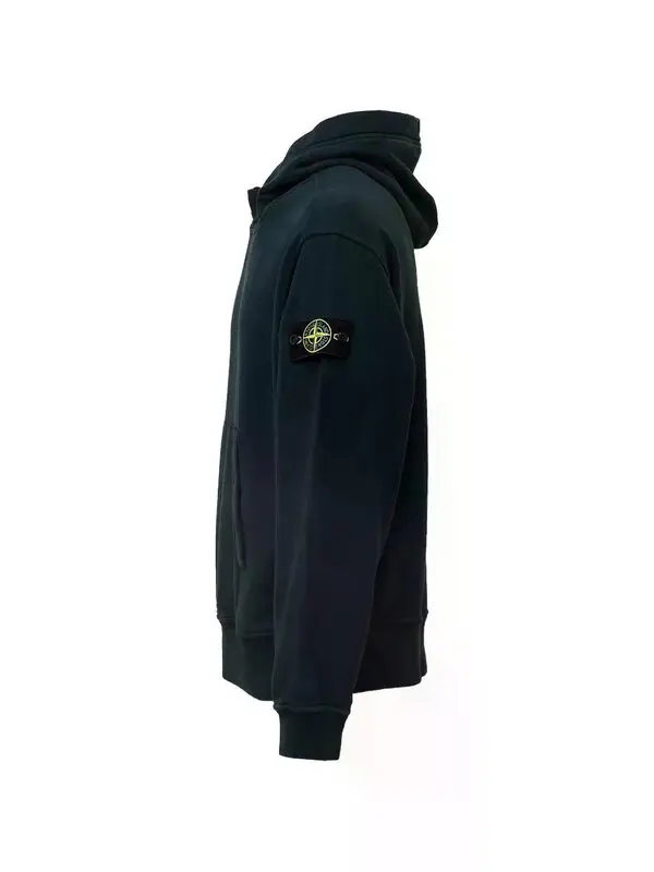 Stone Island Logo-patch Pouch-pocket Cotton Hoodie