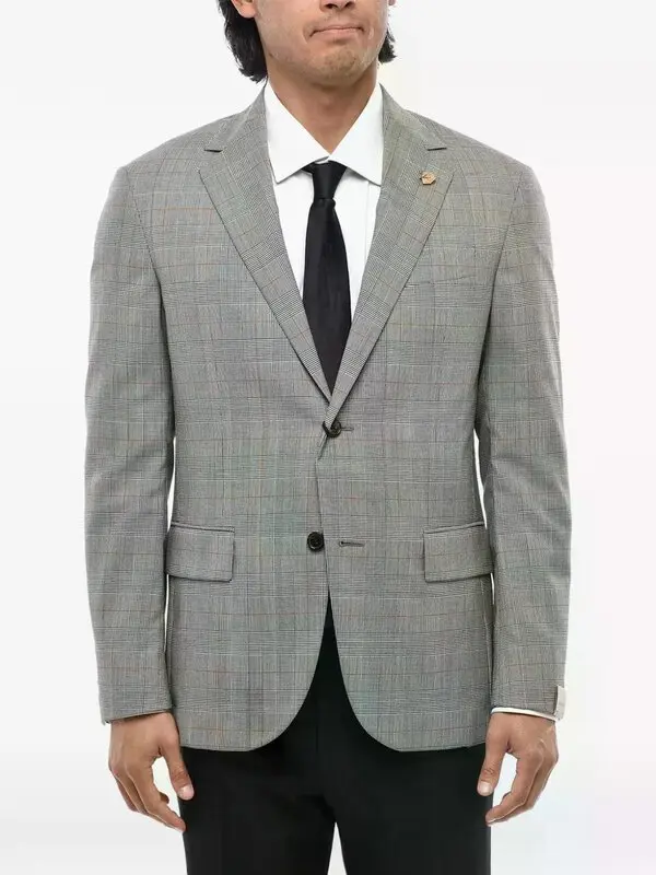Corneliani District-check Wool Blazer