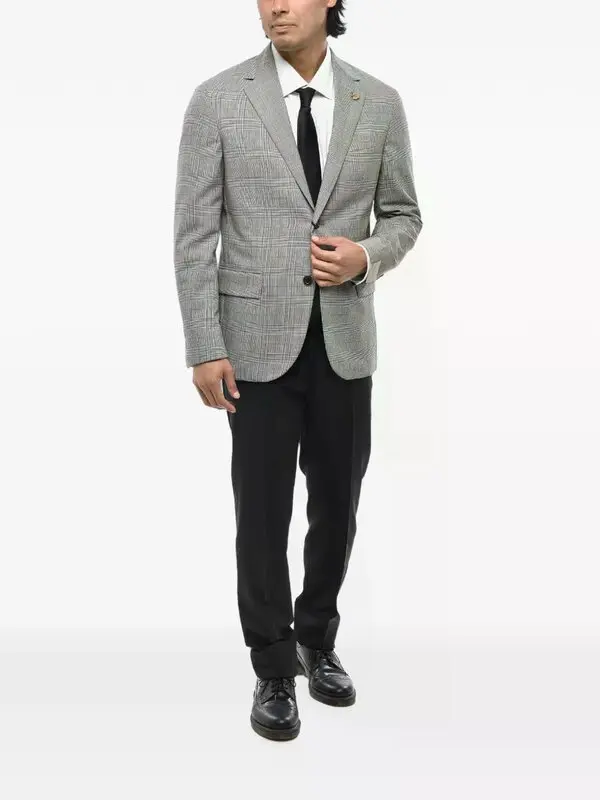 Corneliani District-check Wool Blazer