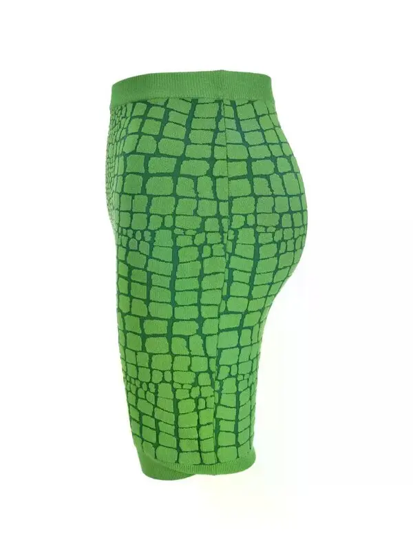 Moschino 2000s Animal Print Knitted Skirt