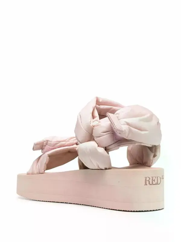 Red Valentino Puffy Strap Flatform Sandals