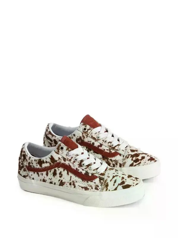 VANS Old Skool Low Top Sneakers With Pony Hair-style Leather - Neutrals