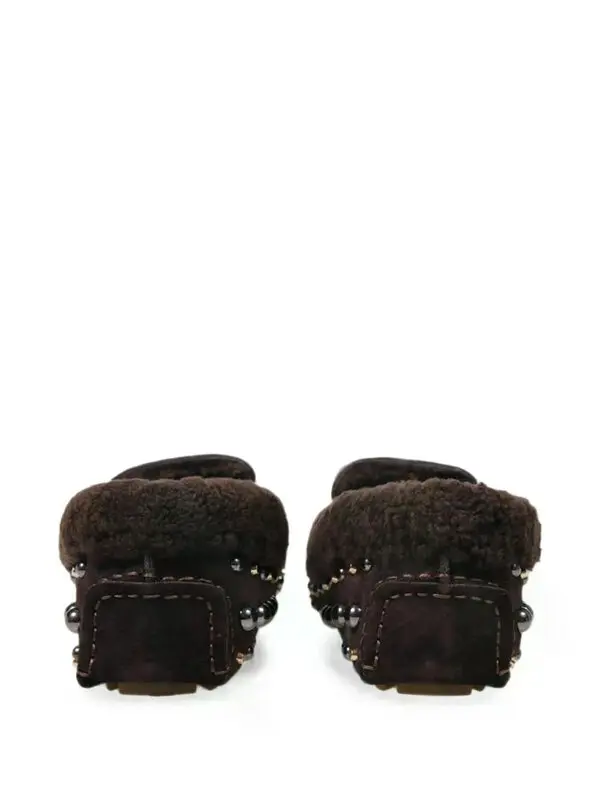 STRATEGIA SHOES Strategia Studded Tassel Loafers - Brown