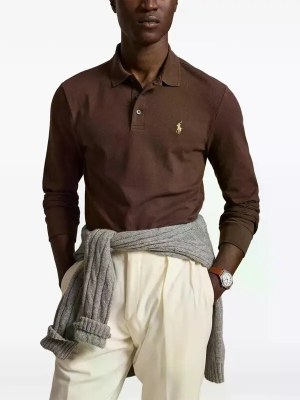 Polo Ralph Lauren Custom Slim Fit Mesh Polo Shirt